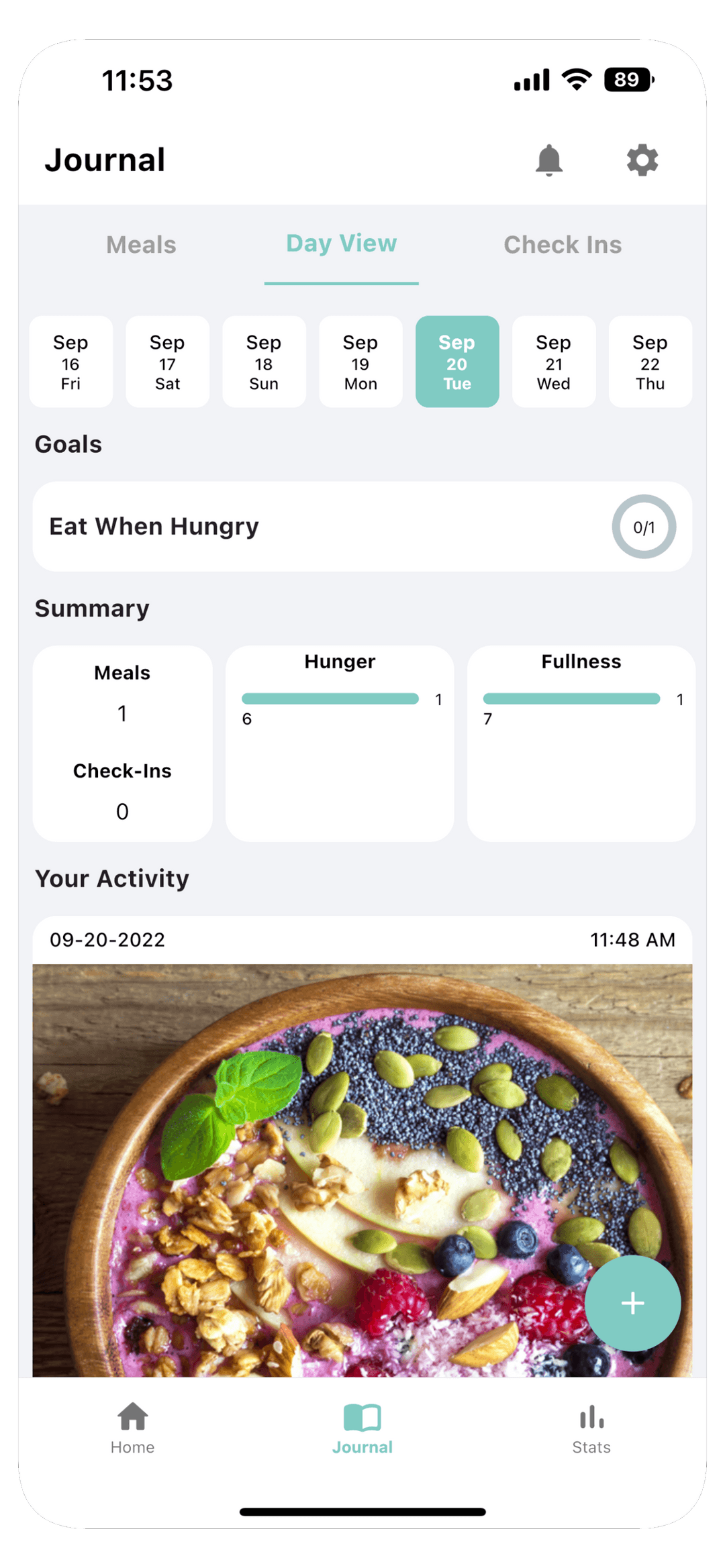 Shutterbite - Mindful Eating App